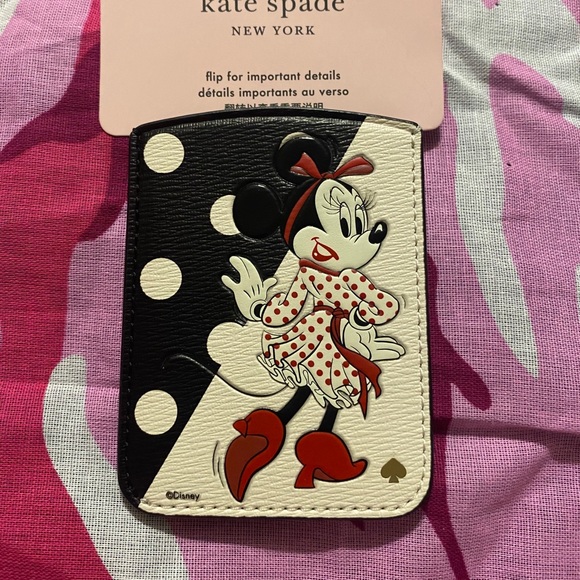 kate spade | Accessories | Kate Spade Minnie Mouse Phone Sticker Pocket ...